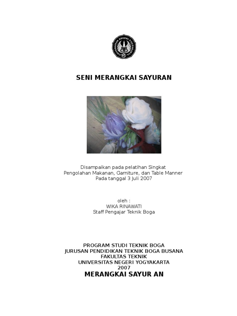 Merangkai Sayur An - 0 | PDF