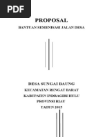 Proposal Semenisasi Jalan | PDF