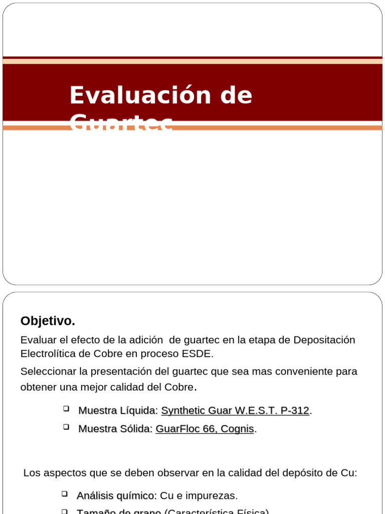 Pruebas Guartec | PDF | Cobre | Ánodo