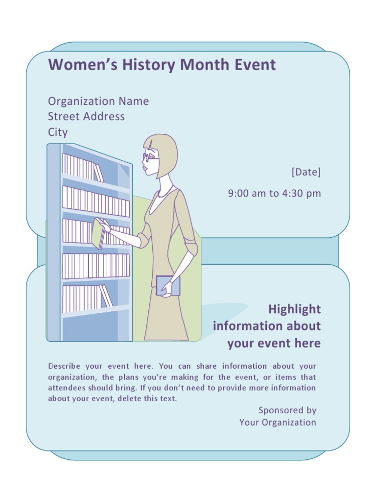 Women's History Month Event Details | PDF