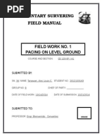 Exer 1 Determination of Pace Factor | PDF | Distance | Scientific Observation