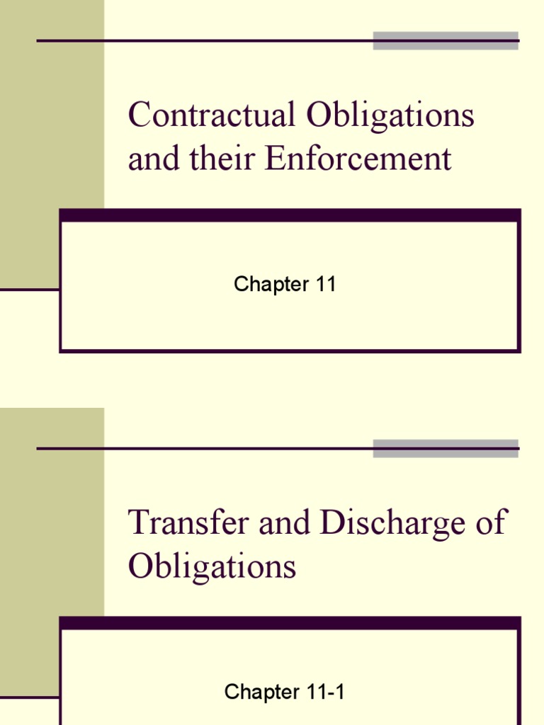 Transfer of Contractual Rights and Obligations | PDF | Damages ...