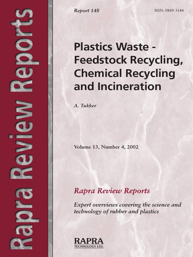 (Rapra Review Reports) Tukker, Arnold-Plastics Waste - Feestock ...