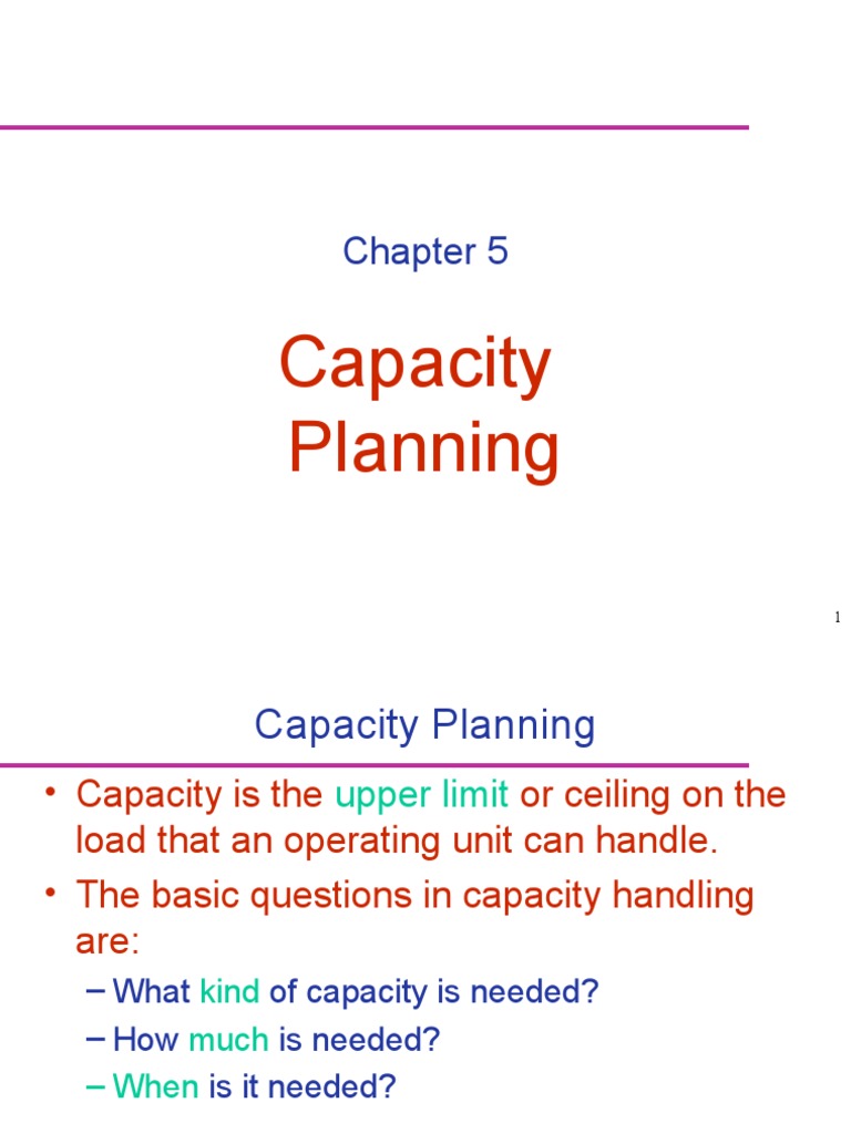 Capacity | PDF | Economics | Economies