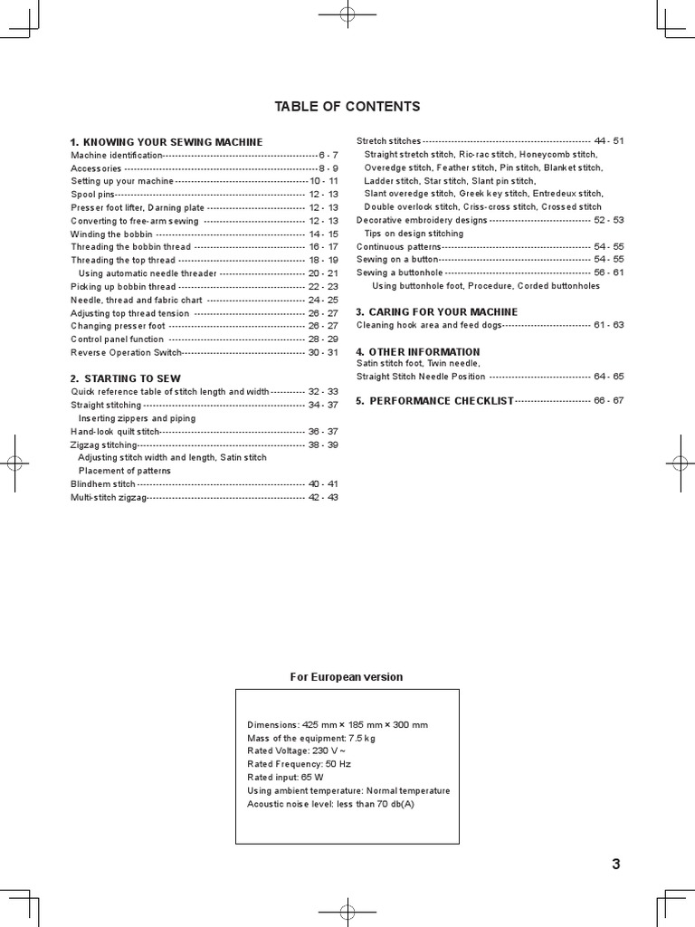 Singer Sewing Machine Manual | PDF | Sewing Machine | Seam (Sewing)
