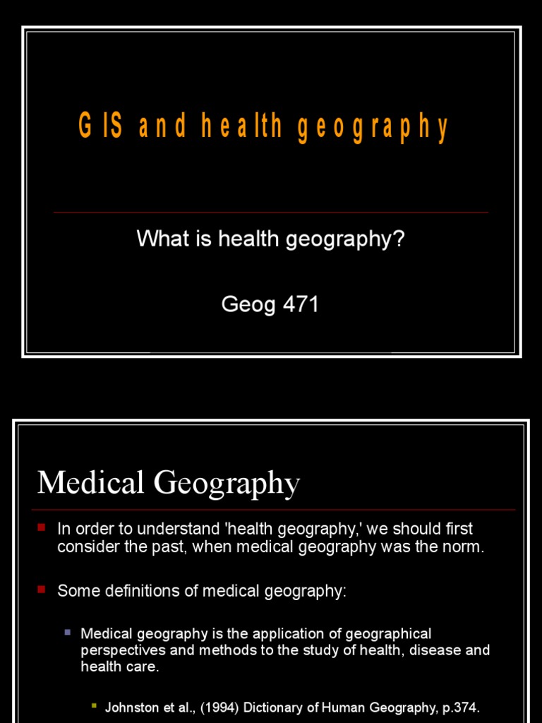 What Is Health Geography | PDF | Geography | Economic Inequality