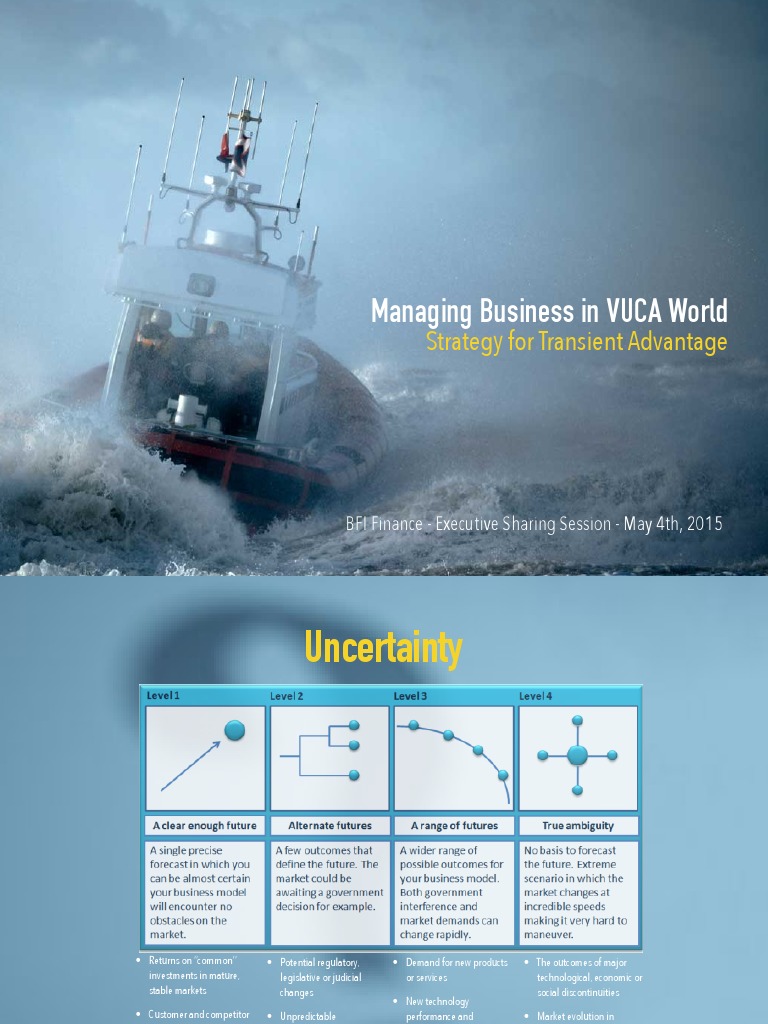 Managing Business in VUCA World | PDF | Strategic Management | Innovation
