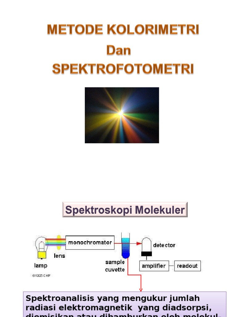 Metode Kolorimetri Dan Spektrofotometri 2011 | PDF