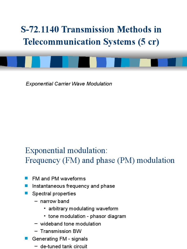 S-72.1140 Transmission Methods in Telecommunication Systems (5 CR ...