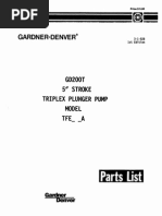 GD Triplex Pump Parts List | PDF | Pump | Valve