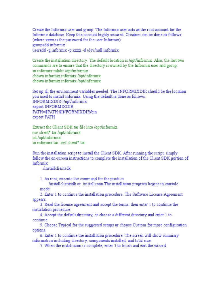 PDO Informix | Download Free PDF | Installation (Computer Programs) | Directory (Computing)