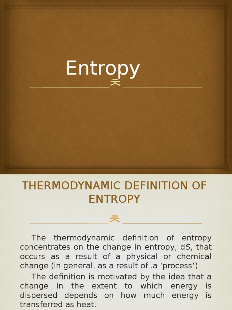 Entrpy and Second Law of Thermodynamics | PDF | Entropy | Heat