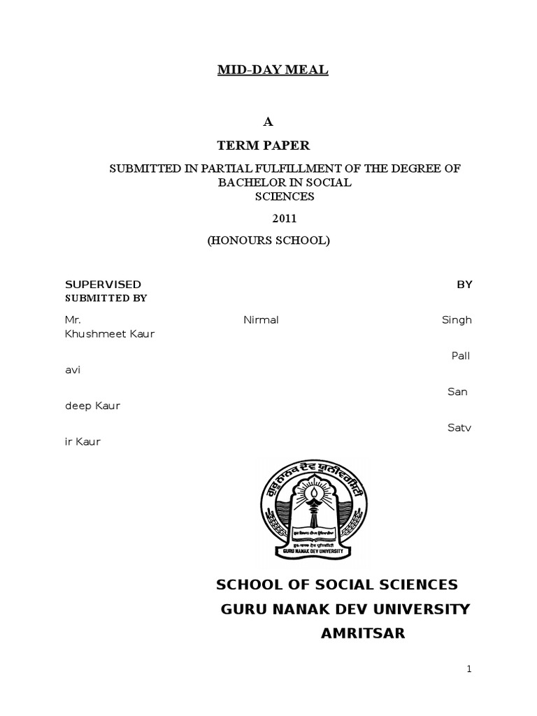 Mid Day Meal Scheme | PDF | Food And Drink | Foods