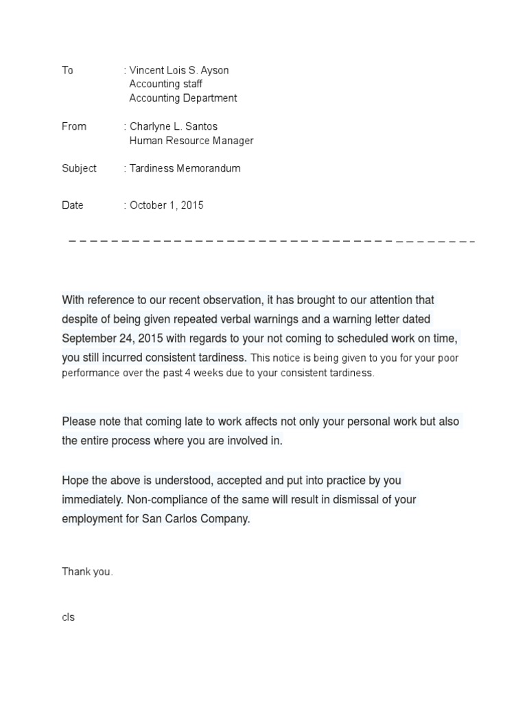 Sample Memo | PDF | Career & Growth