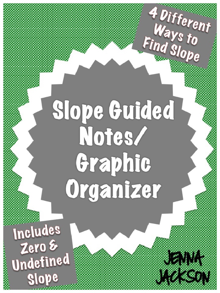 Slope Graphic Organizer and Guided Notes | PDF | Slope | Mathematical ...