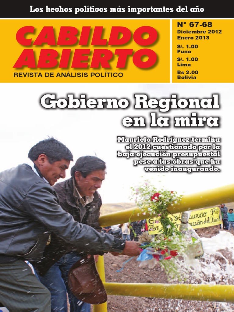 Cabildo Abierto N. 67 68 | PDF | Perú | Agua