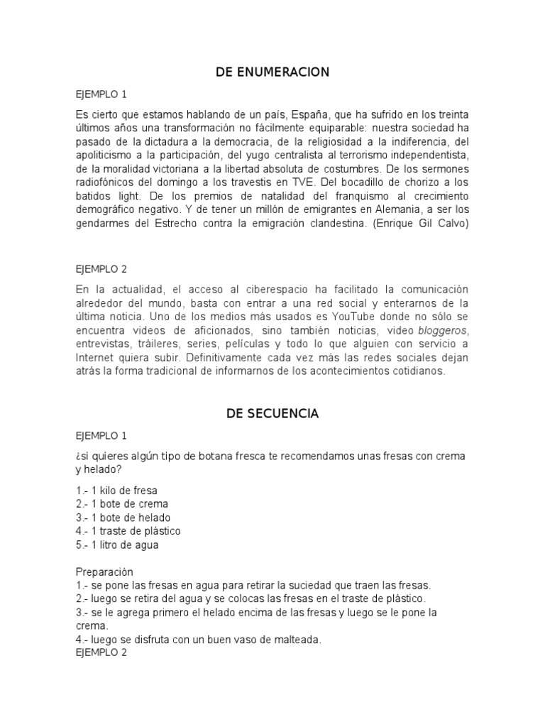 parrafos De Enumeracion | Corazón | Infarto de miocardio