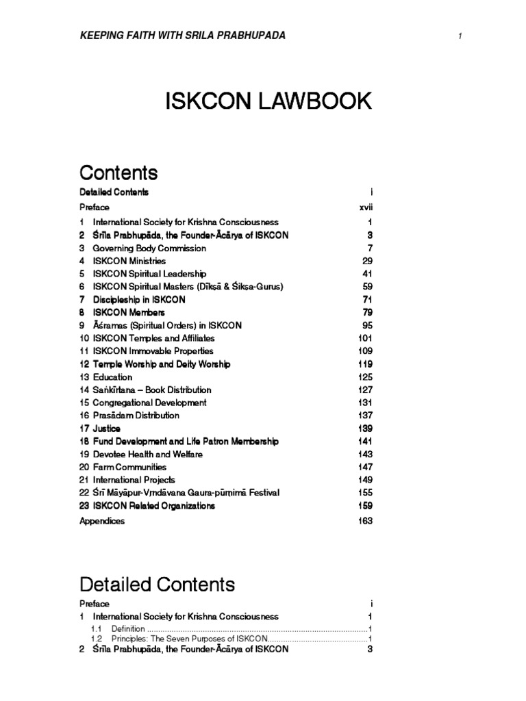 Iskcon Law Book | PDF | Religion And Belief | Science
