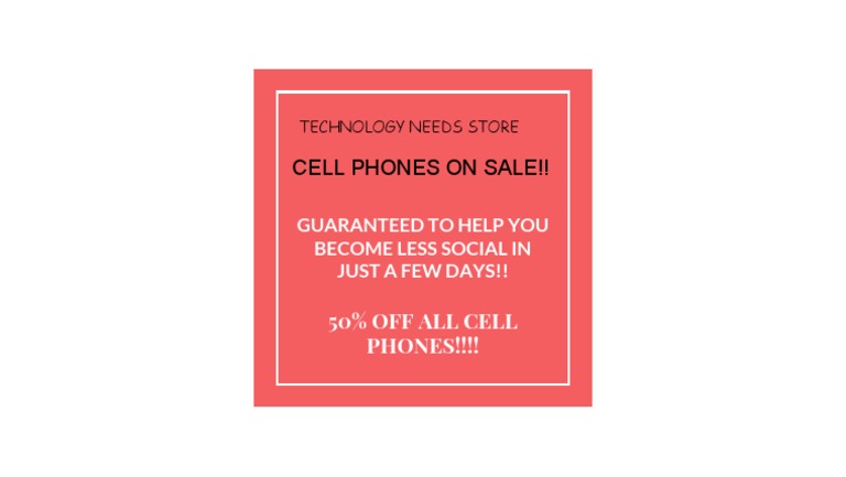 Cell Phones On Sale!! | PDF