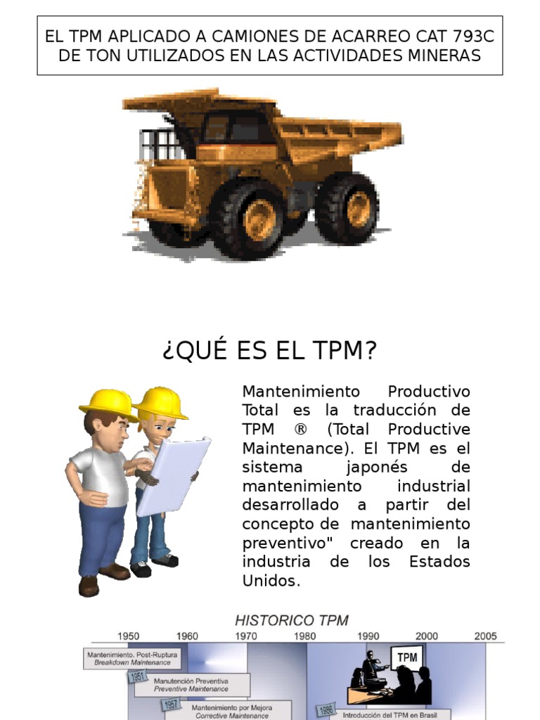 TPM Mantenimiento Productivo Total | PDF | Neumático | Industrias