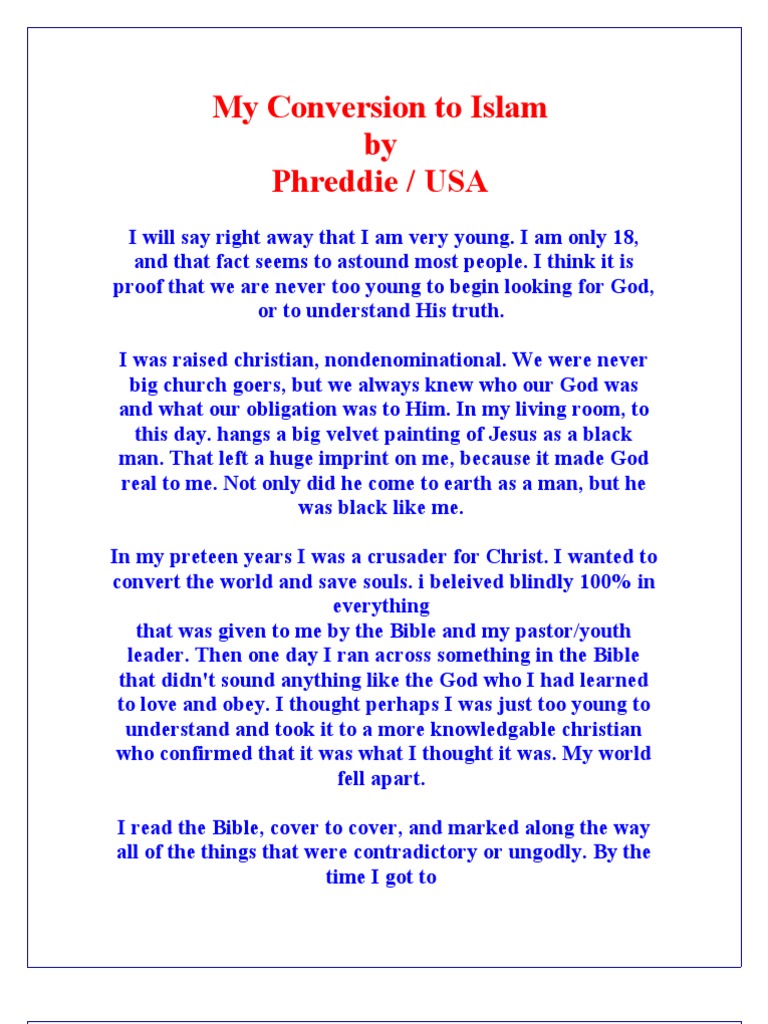 Young Woman's Journey to Islam | PDF | God | Religious Conversion