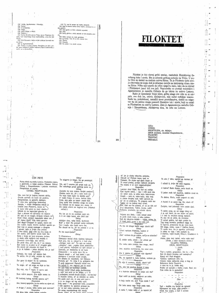 Sofoklo - Filoktet | PDF