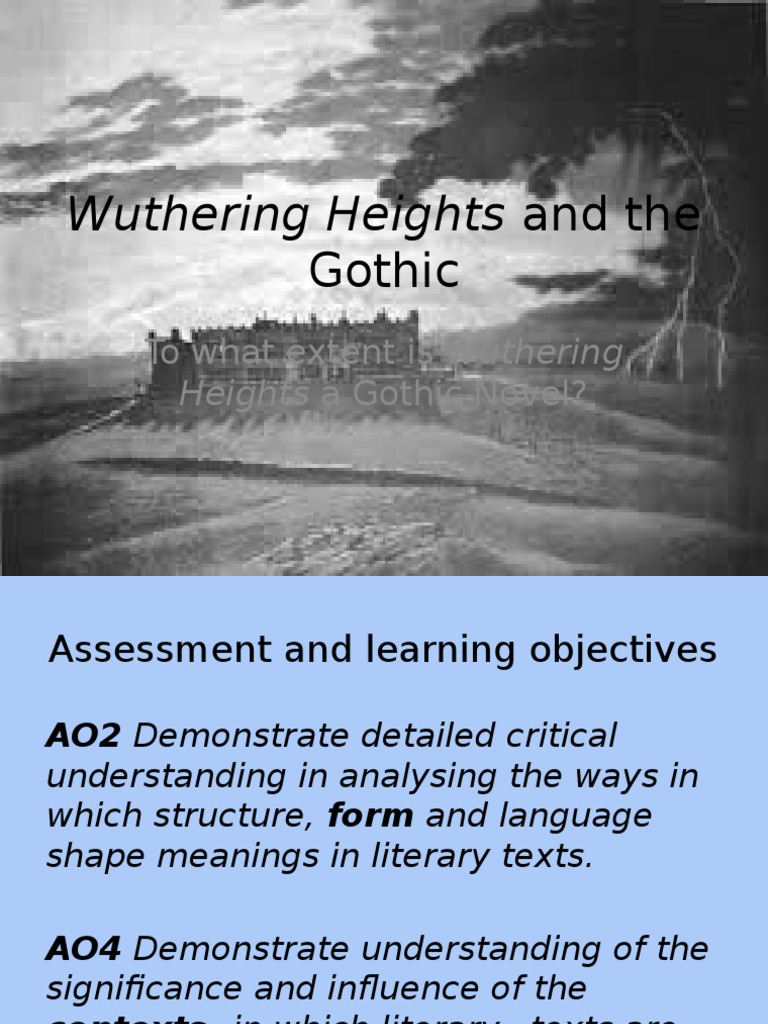 Wuthering Heights: A Gothic Analysis | PDF | Heathcliff (Wuthering ...