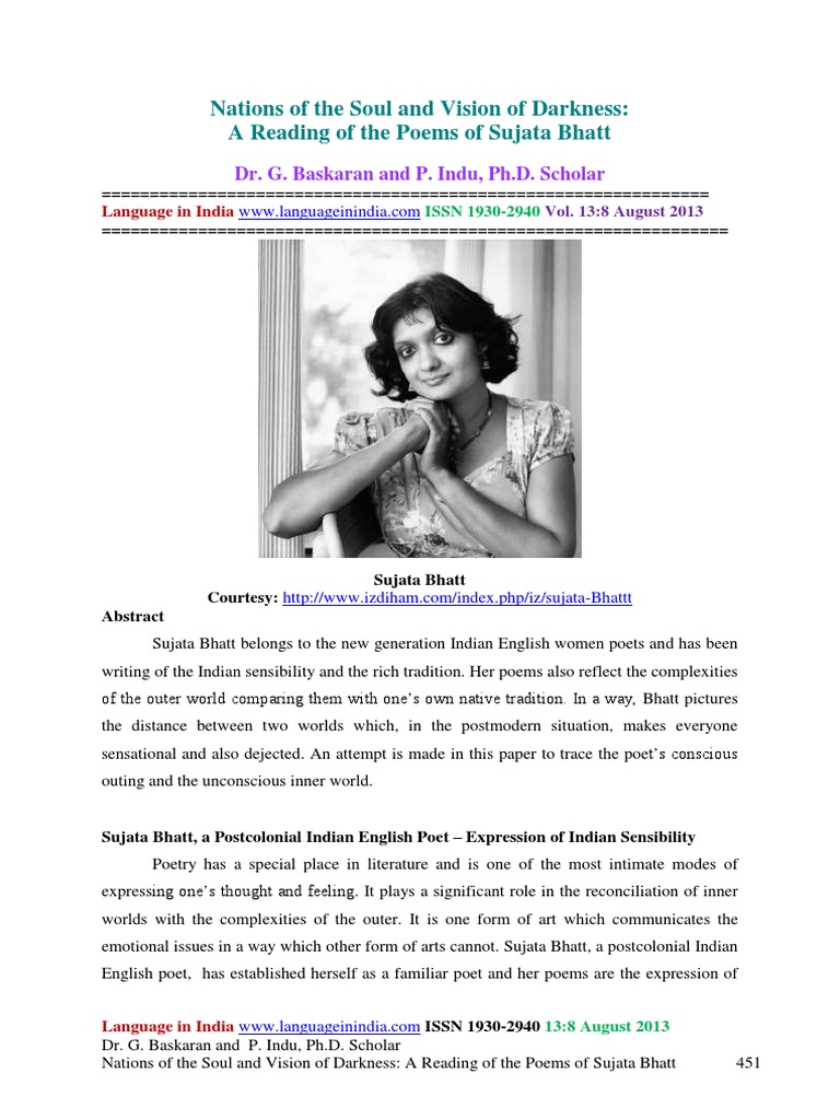 Nations of the Soul and Vision of Darkness: A Reading of the Poems of ...