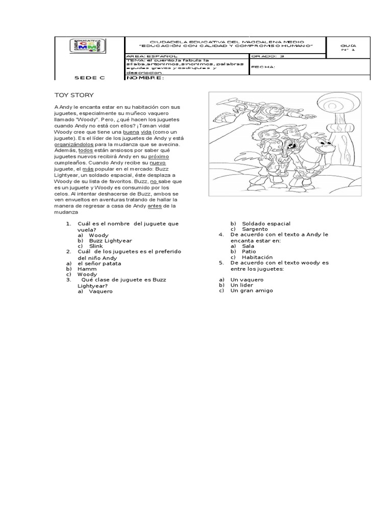 Guía Toy STORY Español | PDF