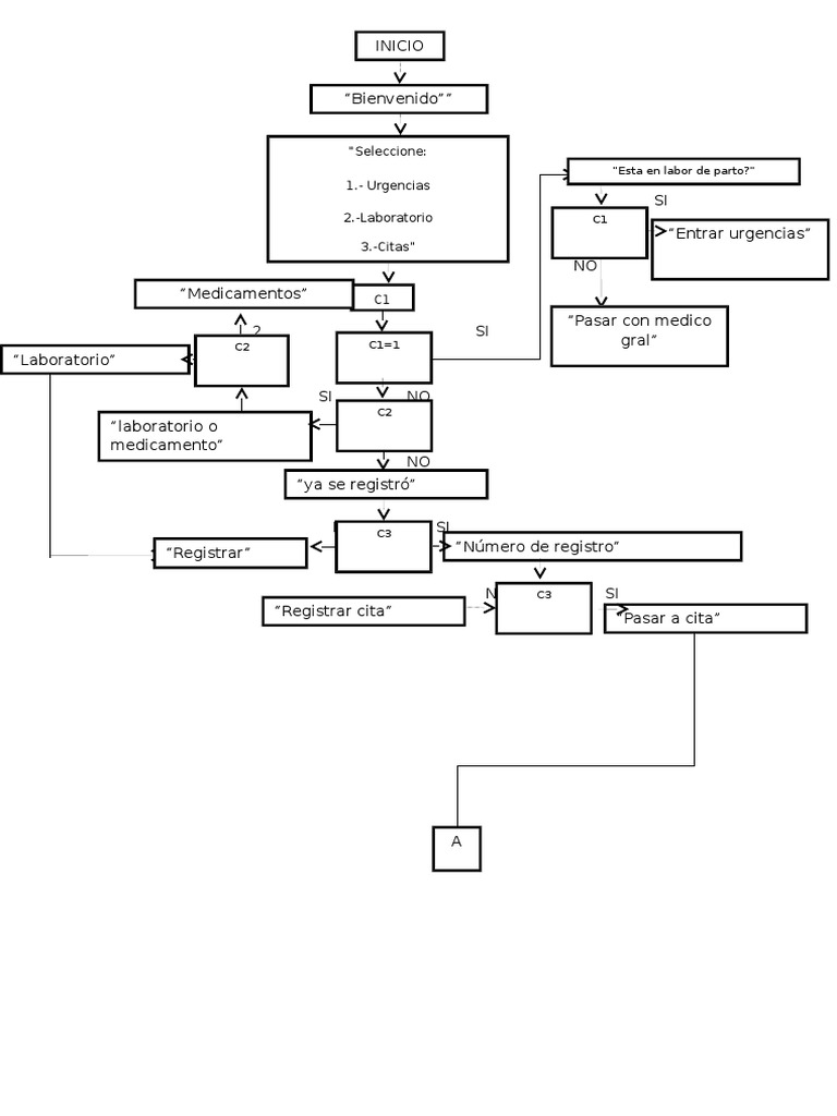 Diagrama De Flujo Hospital Pdf