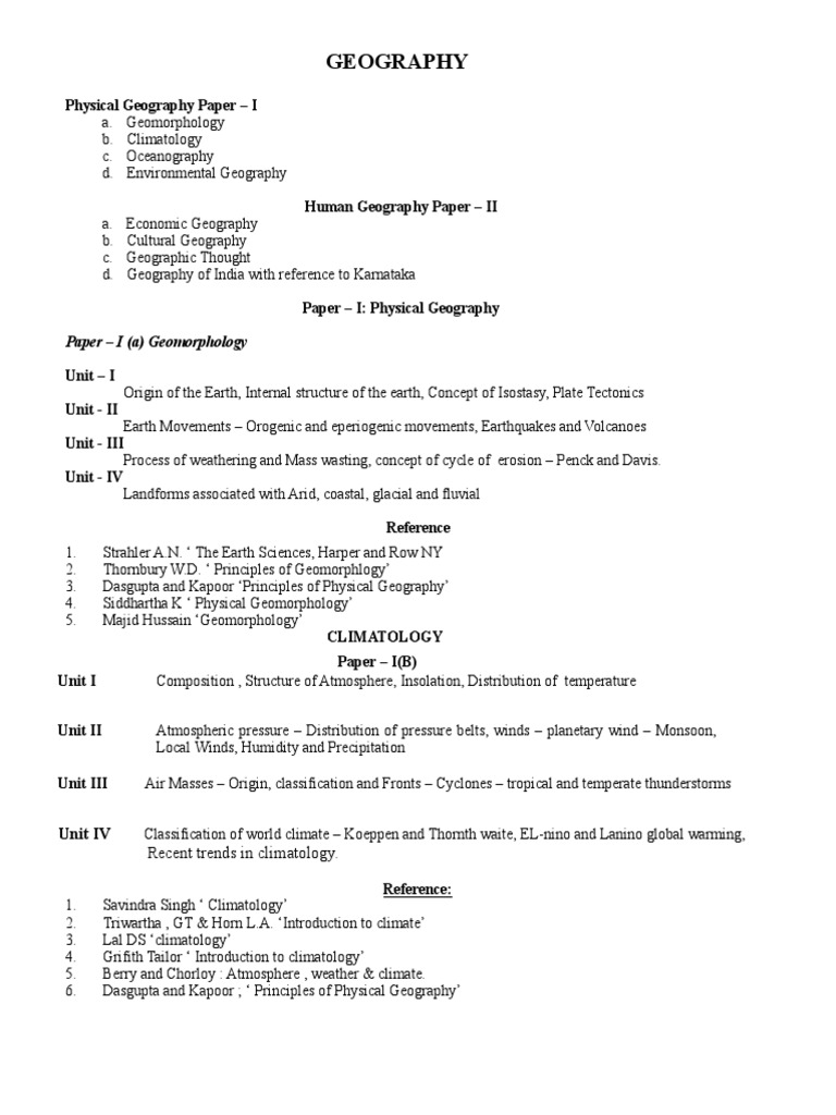 Geography PDF | PDF | Geomorphology | Oceanography