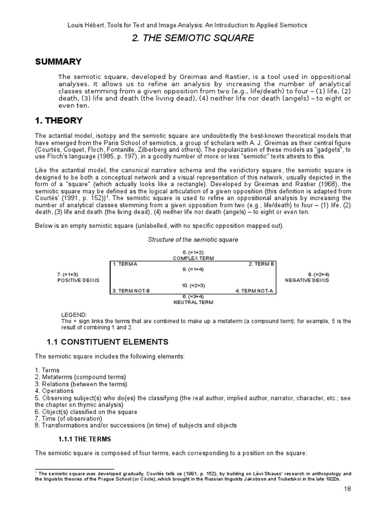 .Semiotic Square | PDF | Semantics | Semiotics