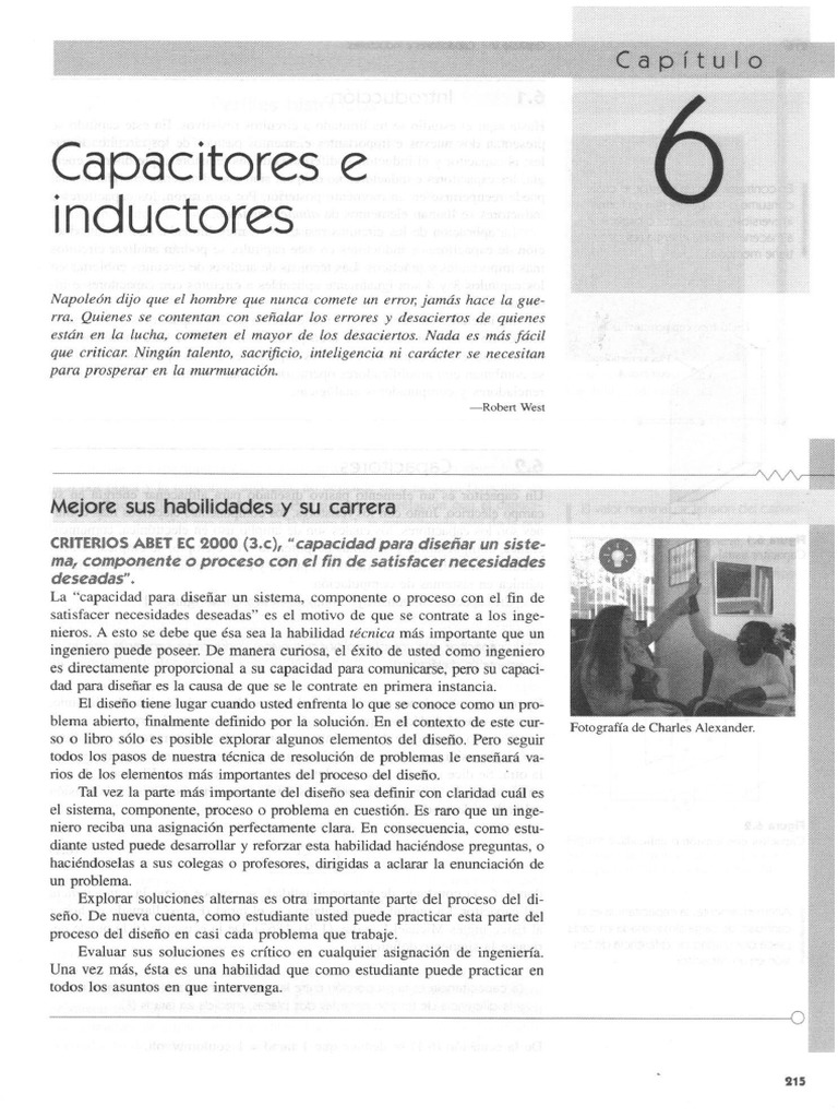 Capitulo 06 - Capacitores e Inductores - Sadiku | PDF