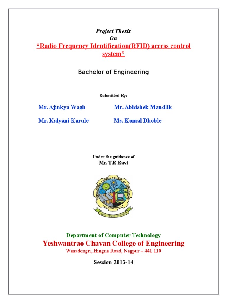 Thesis RFID | PDF | Radio Frequency Identification | Pic Microcontroller