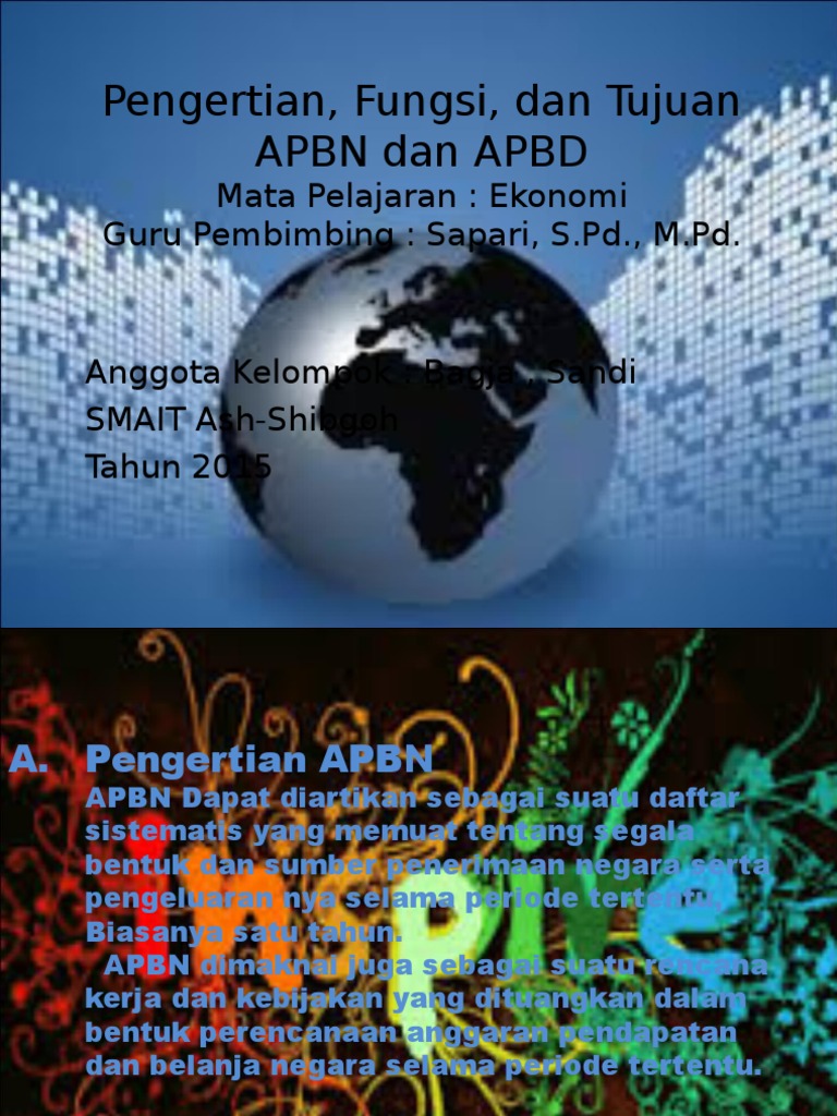 Pengertian, Fungsi, Dan Tujuan APBN Dan APBD | PDF