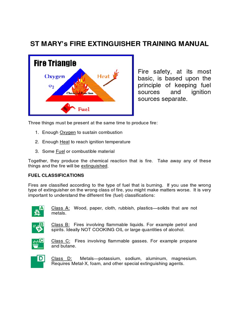 Fire Extinguisher Training Manual v2 1 | PDF | Fires | Carbon Dioxide