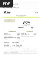 Ola Cabs Receipt | PDF | Invoice | Public Finance