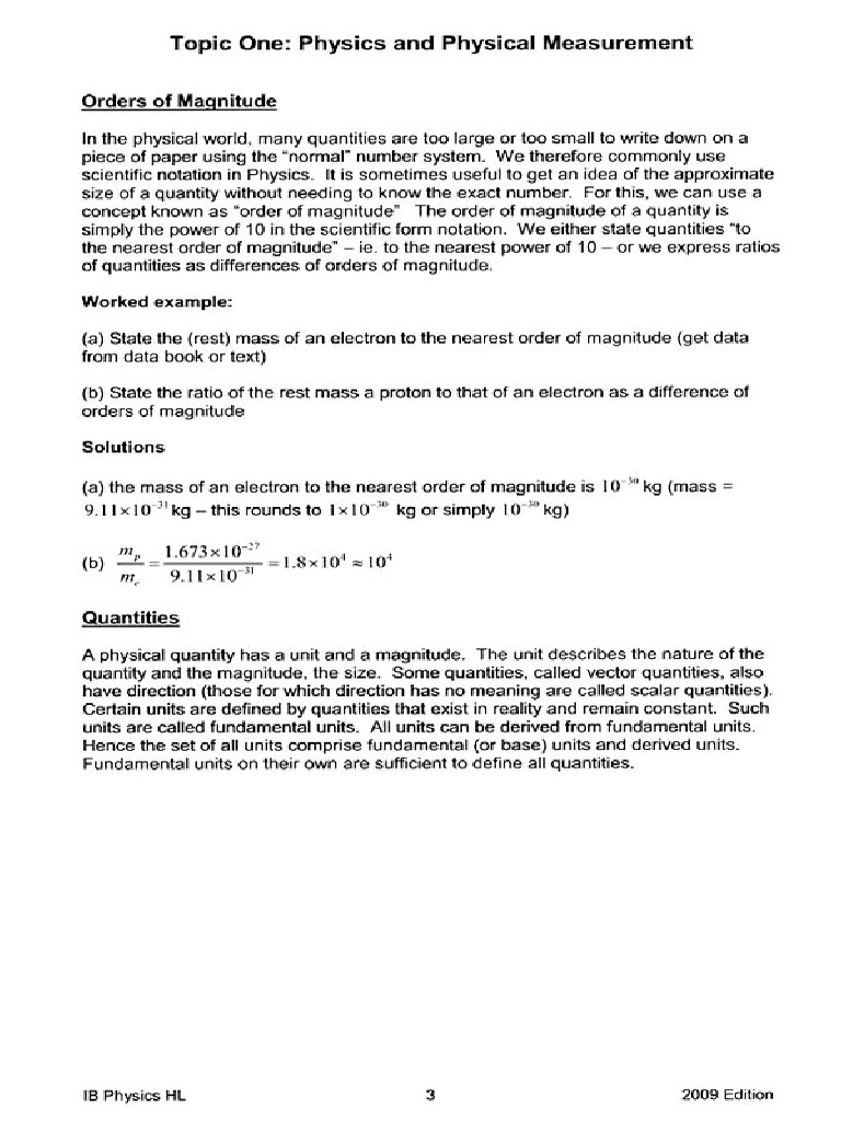 IB Physics SL Revision | PDF