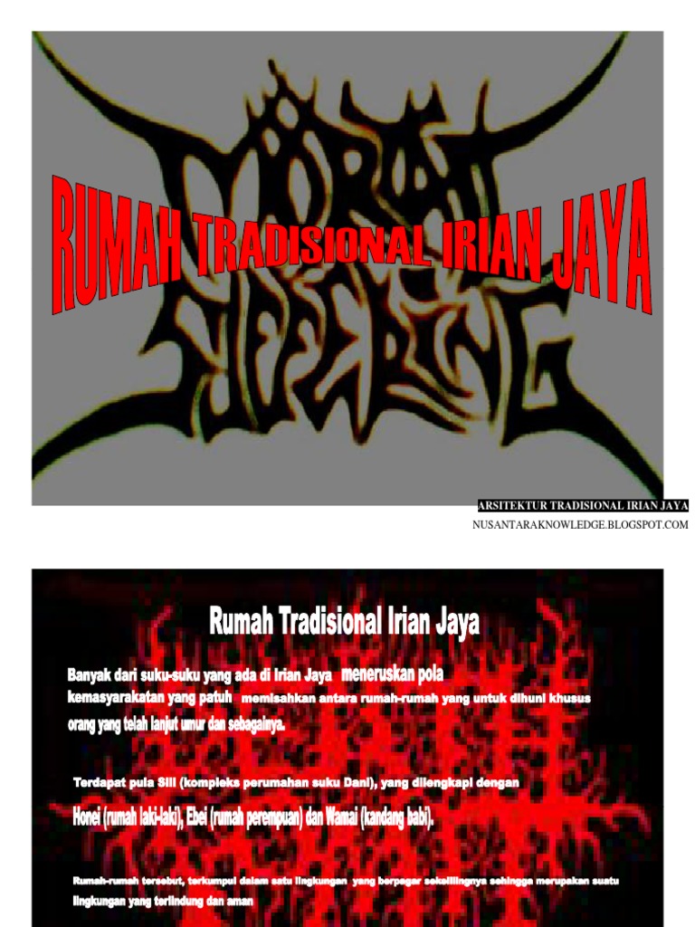 Arsitektur Rumah Adat Irian Jaya | PDF
