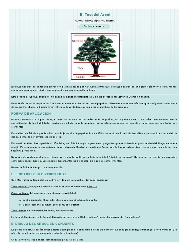 Test Del Arbol | PDF | Dibujo | Arboles