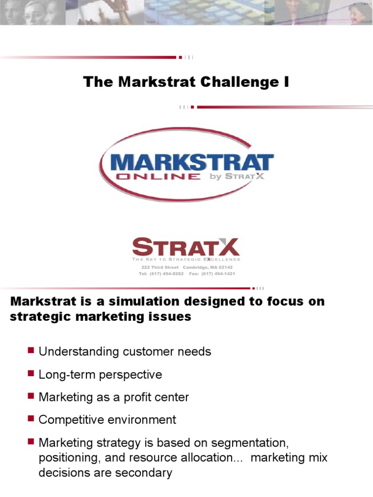 Markstrat Introduction | PDF | Brand | Marketing Strategy