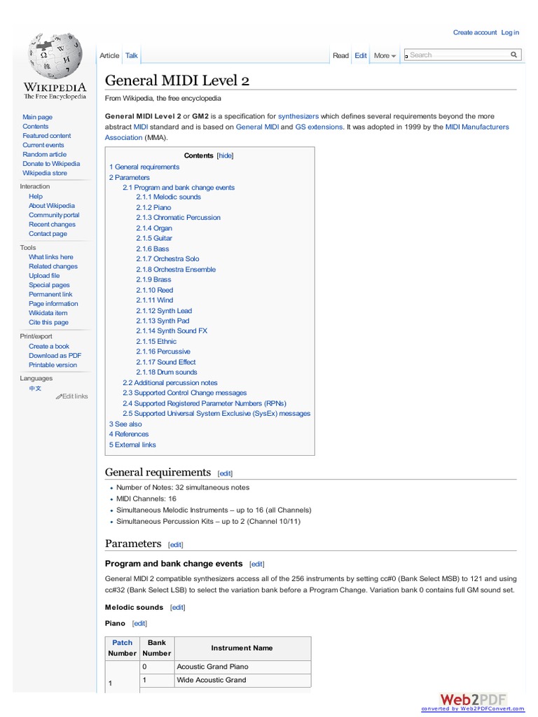 GM GS Standards | PDF | Guitars | Music Technology