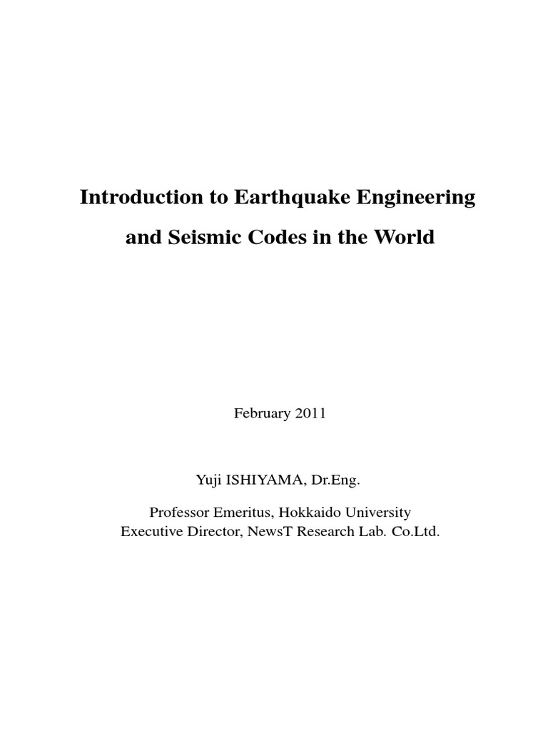 Earthquake Engineering & Global Seismic Codes | PDF | Earthquake ...
