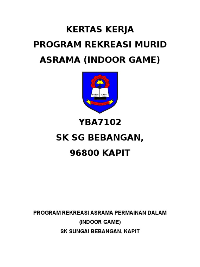 Kertas Kerja Program Asrama | PDF