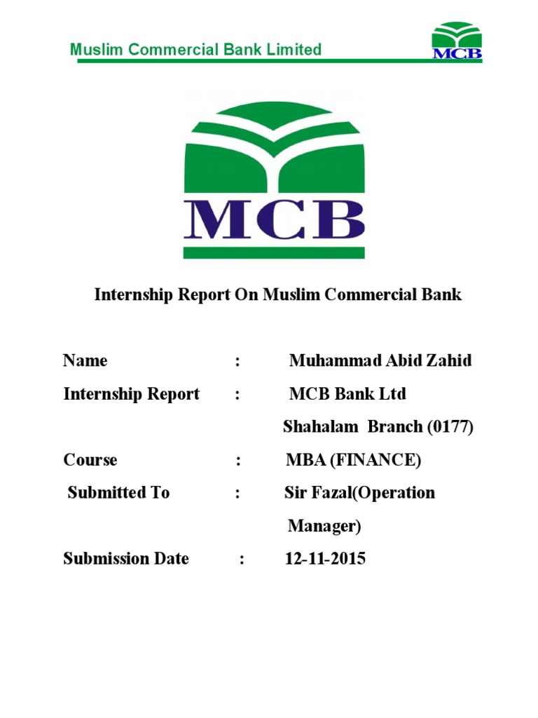 Abid Bank Report Final | PDF | Transaction Account | Banks