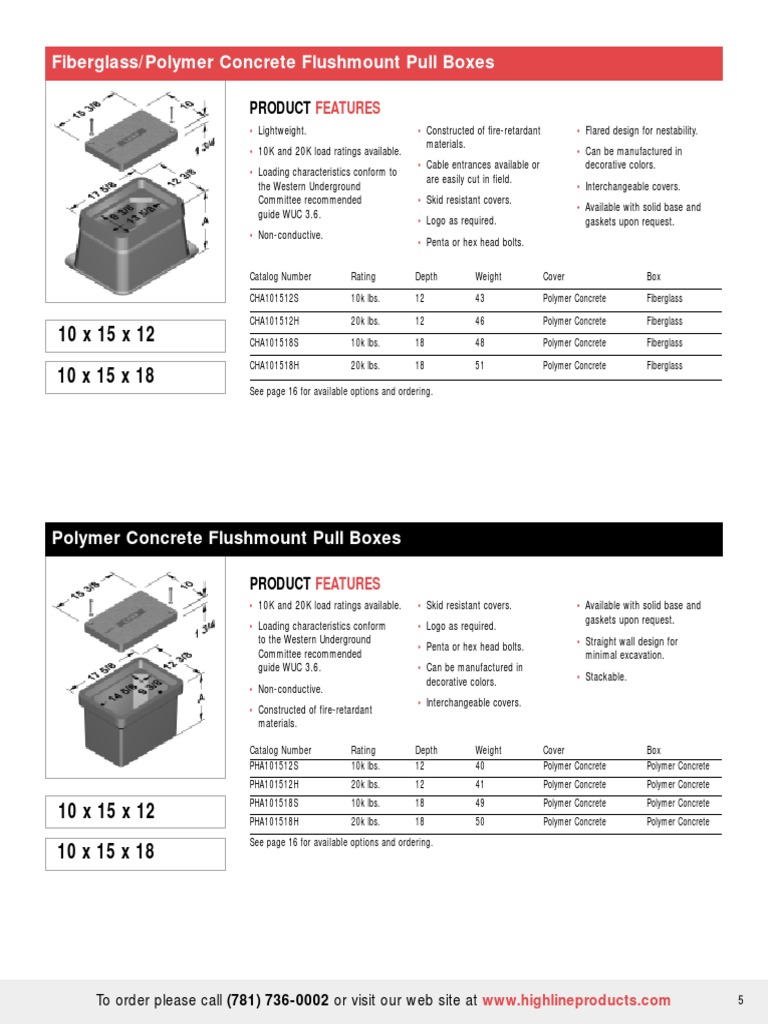 Flushmount Pull Box Specifications and Product Information for ...