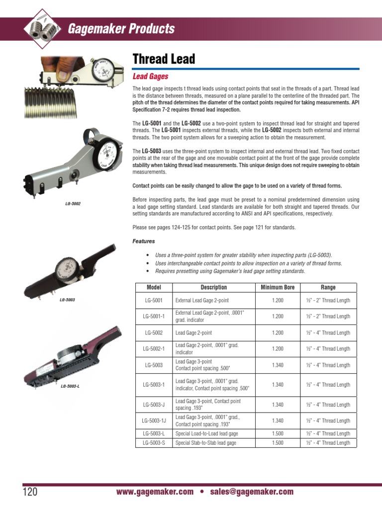2013 Gagemaker Catalog 120 | PDF