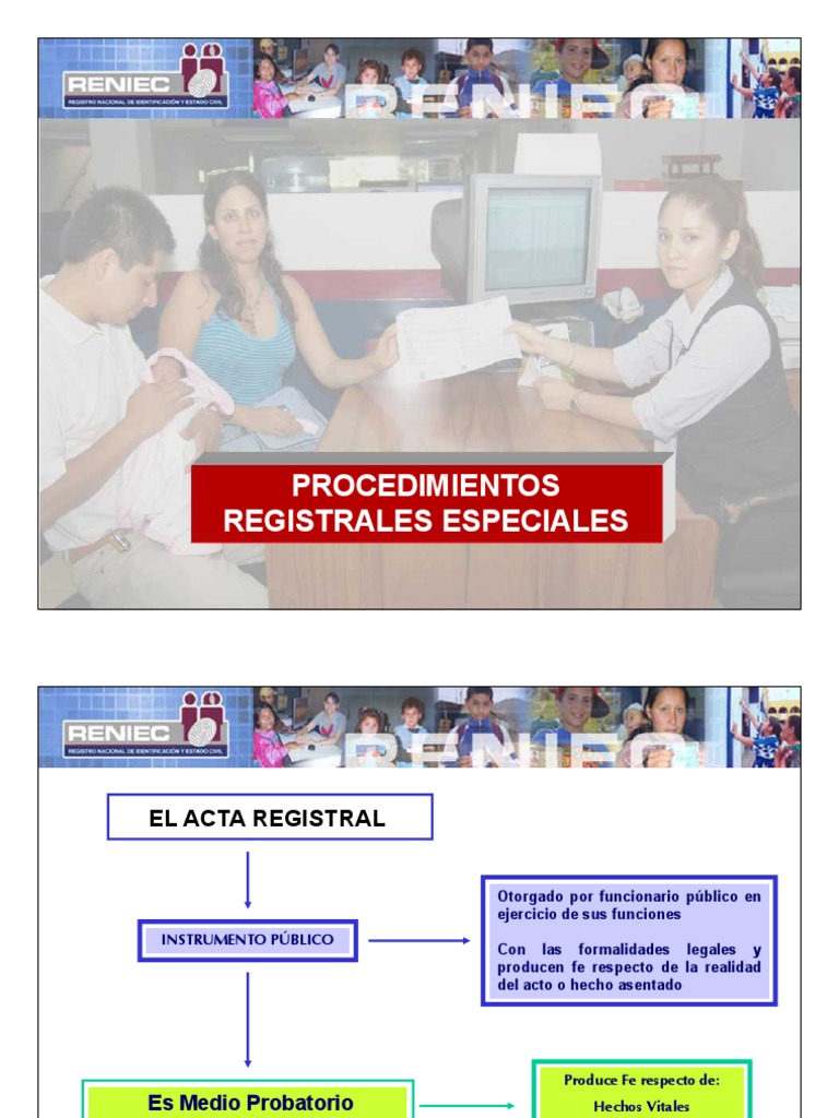 Procedimientos Registrales en OREC | PDF | Instituciones sociales ...