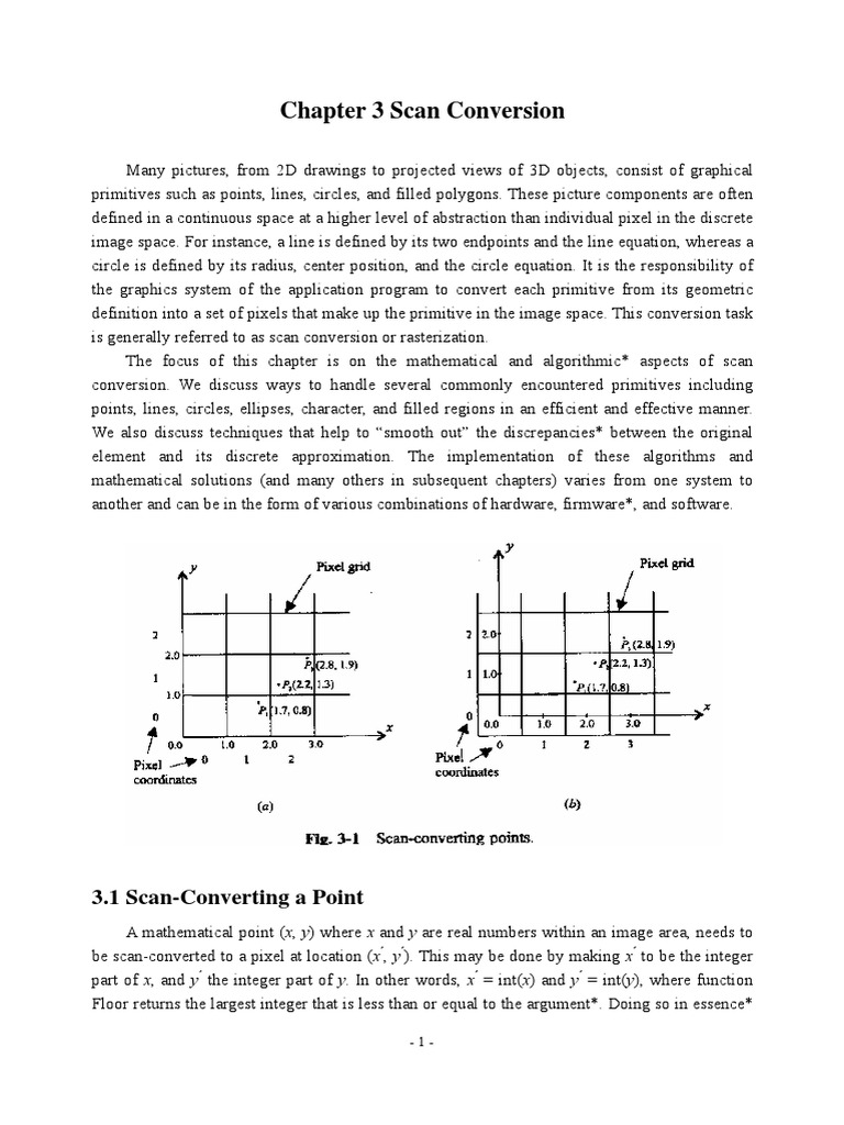 Chapter 3 Scan Conversion | PDF | Science & Mathematics