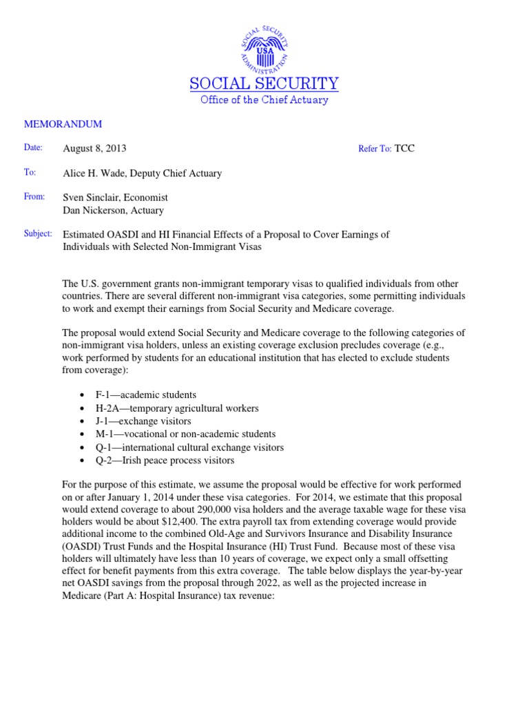 Ssa Estimate | PDF | Social Security (United States) | Medicare (United ...